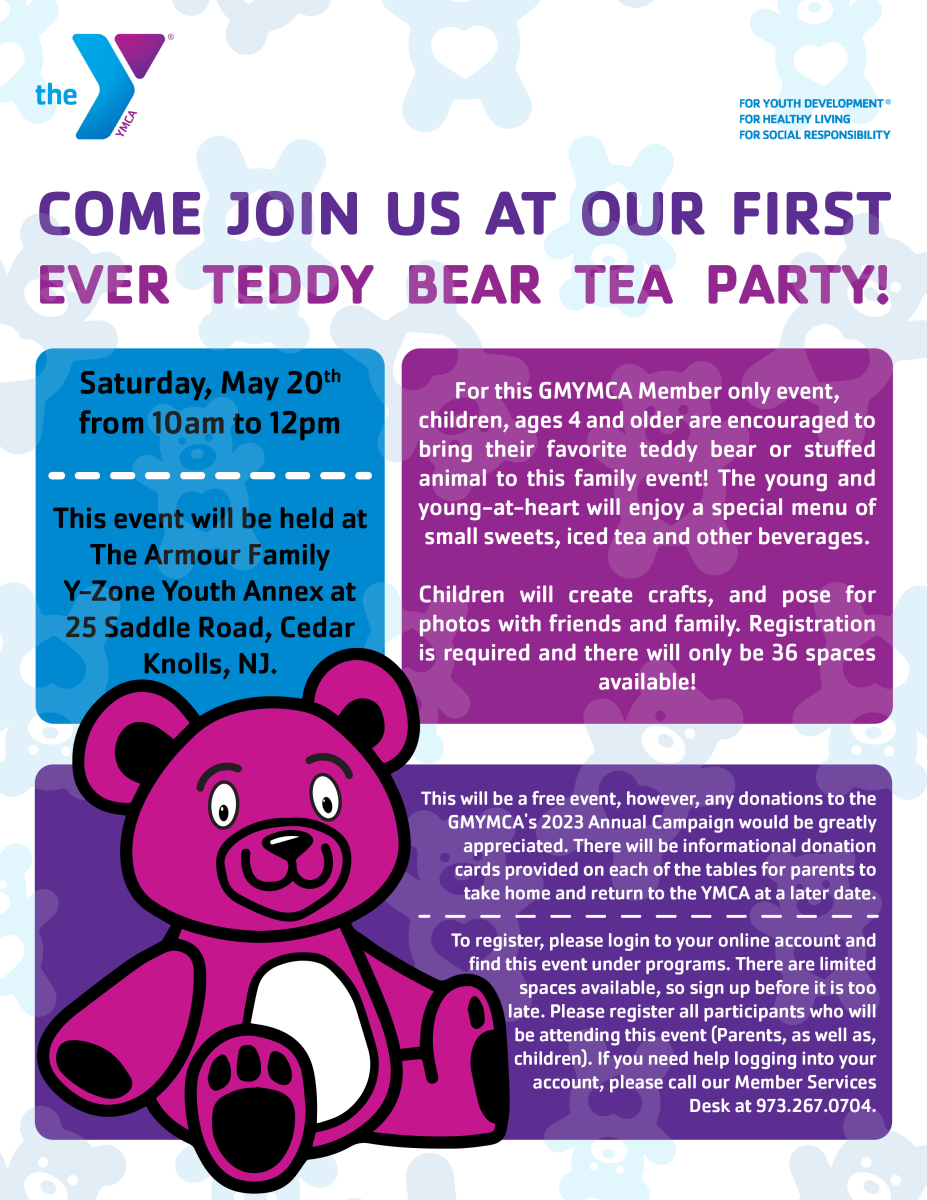 Come Join us at our First Ever Teddy Bear Tea Party! | The Greater Morristown YMCA